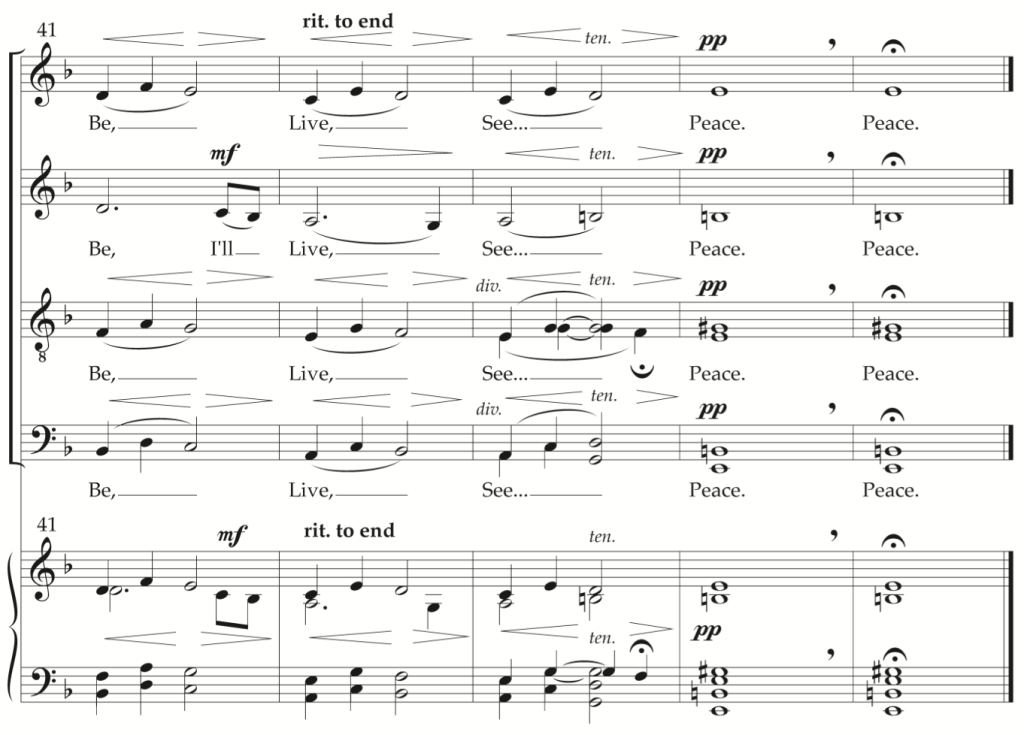 Harmony: Examples – Analysis of Contemporary Choral Music